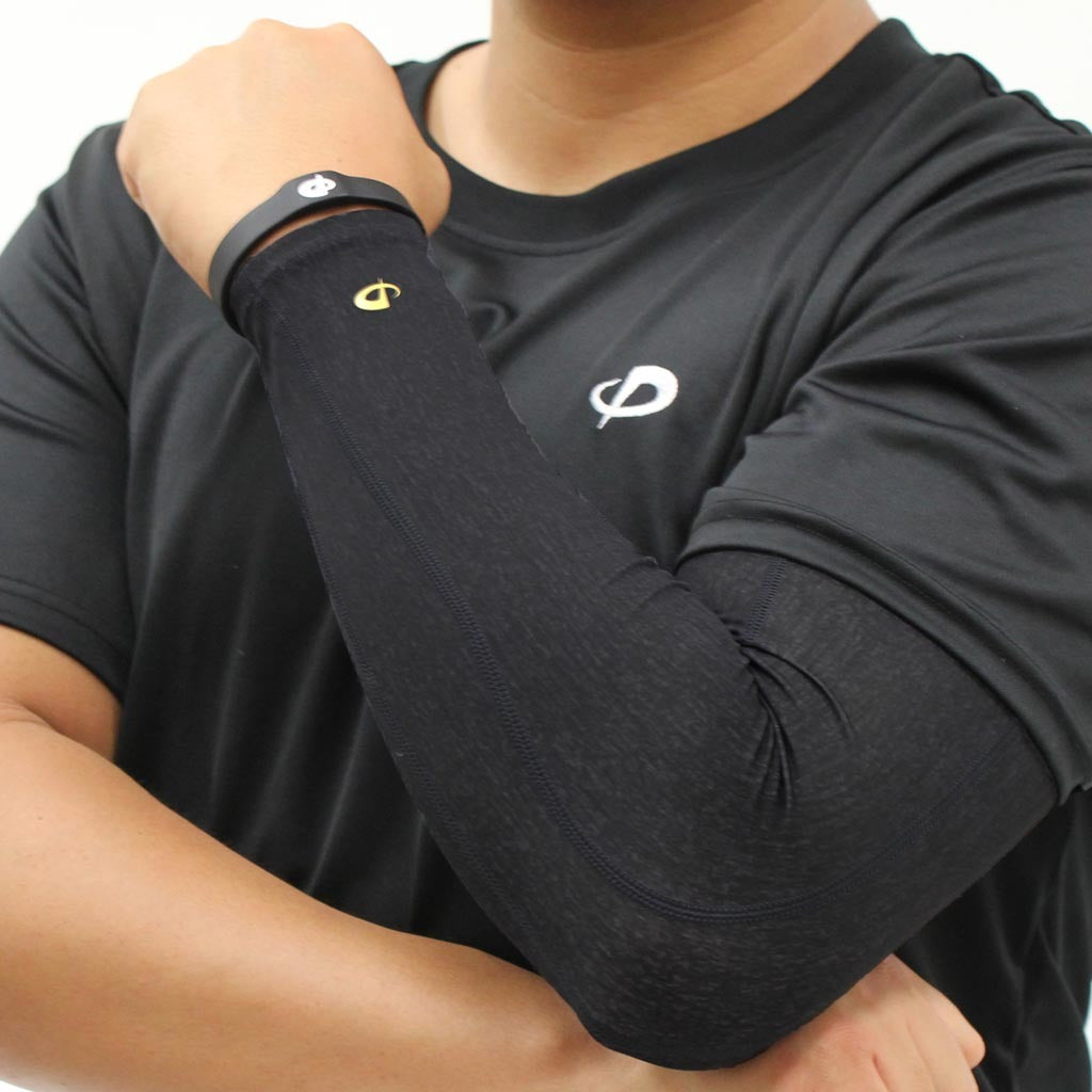 HEATHER TITANIUM COMPRESSION ARM SLEEVE – Phiten
